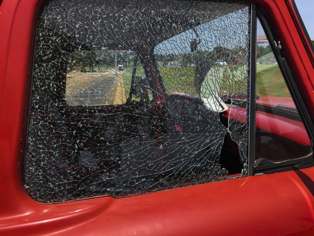 Broken Truck Window And Good Samaritans - Gary Borders